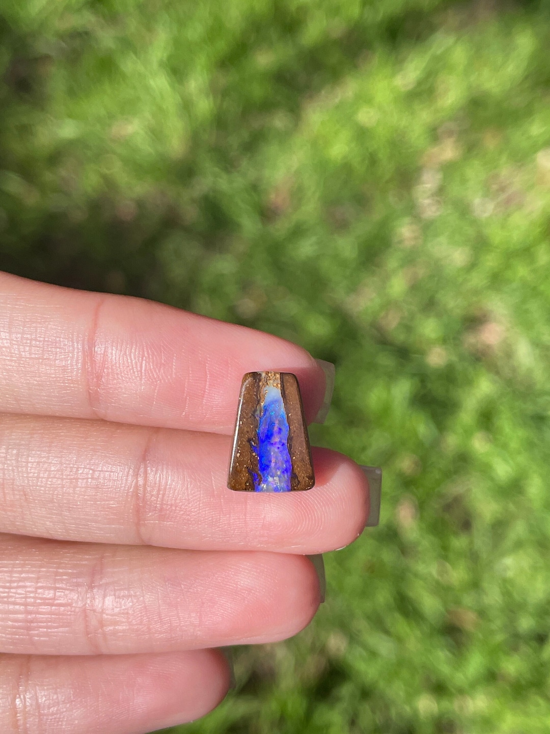 River Flows Australian Boulder Opal Natural Stone Cabochon, Fossilized ...