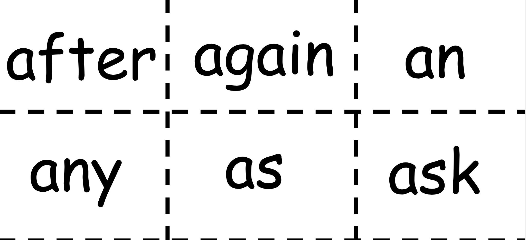 Printable Dolch Sight Words - 1st Grade List - Flashcards - Etsy