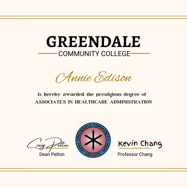 Greendale Community College - Etsy