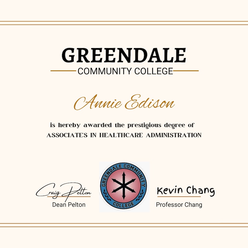 Greendale Community College - Etsy