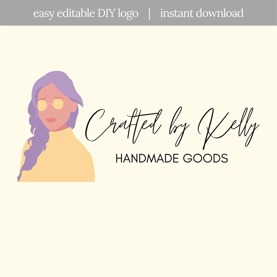 Logo TEMPLATE, Handmade Business Logo, Etsy Shop Logo, Etsy Logo ...
