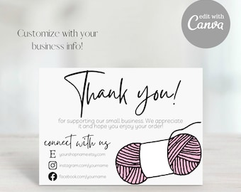 Yarn Thank You - Etsy