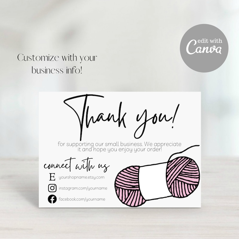 Yarn Thank You - Etsy