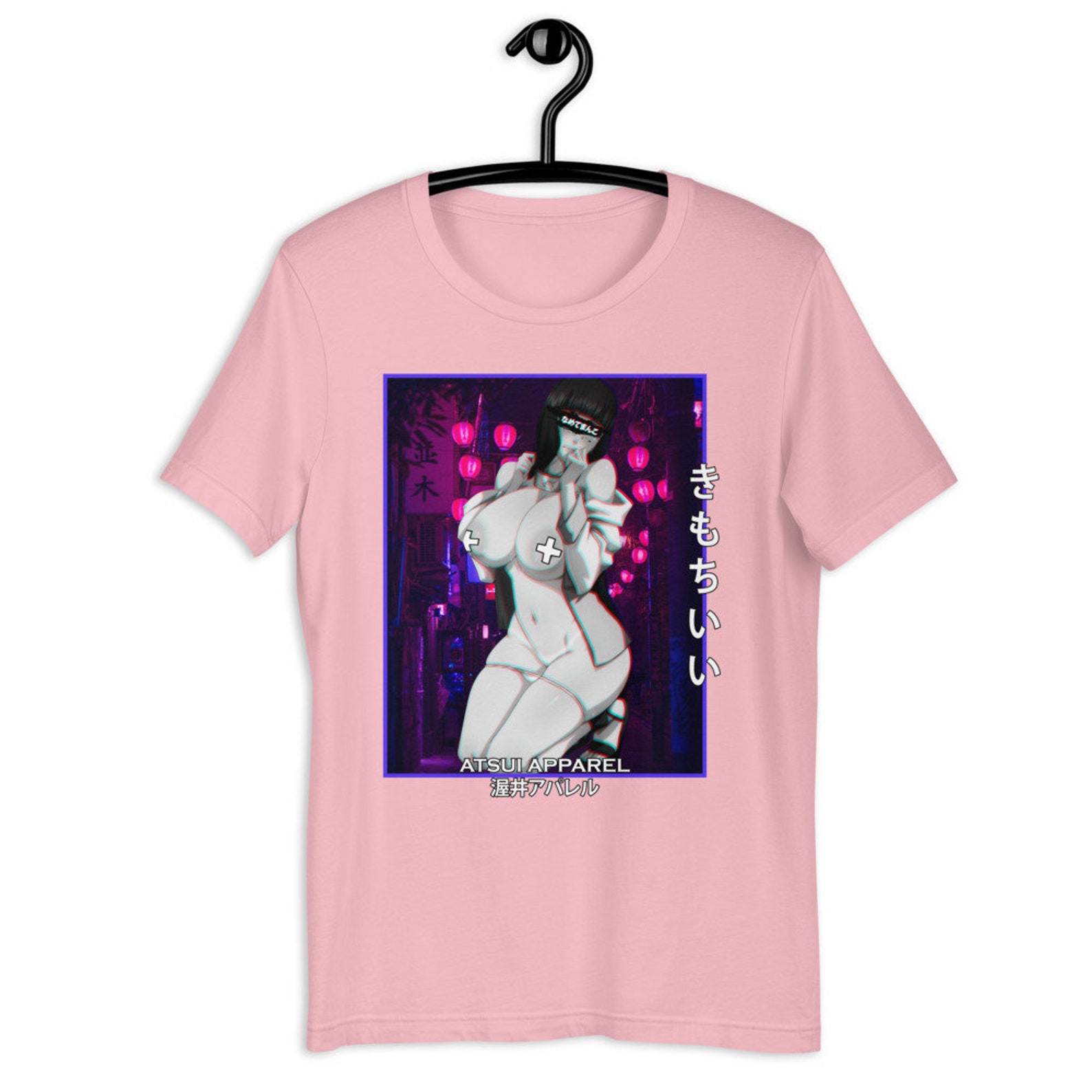 Lewd Hentai Anime Shirt Glitched Anime Tee Vaporwave Anime Etsy