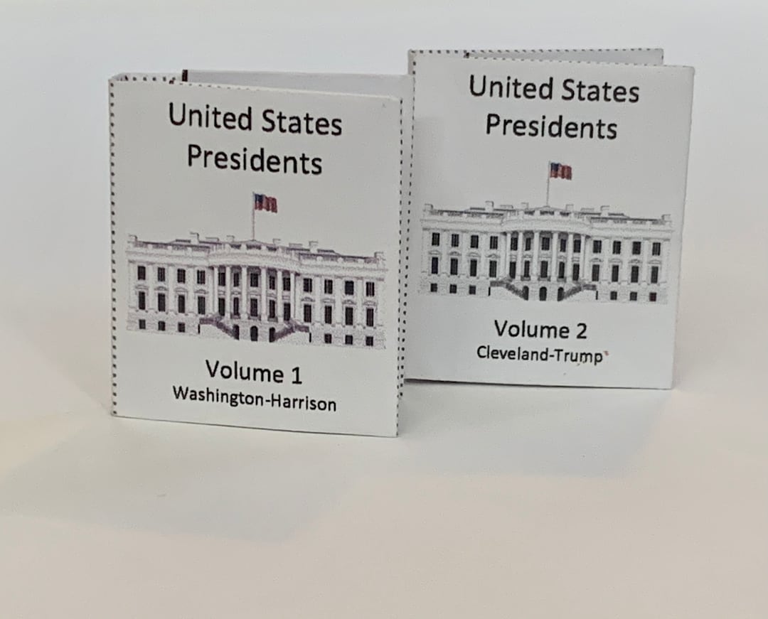 US Presidents Memory Review Tiny Books - Etsy