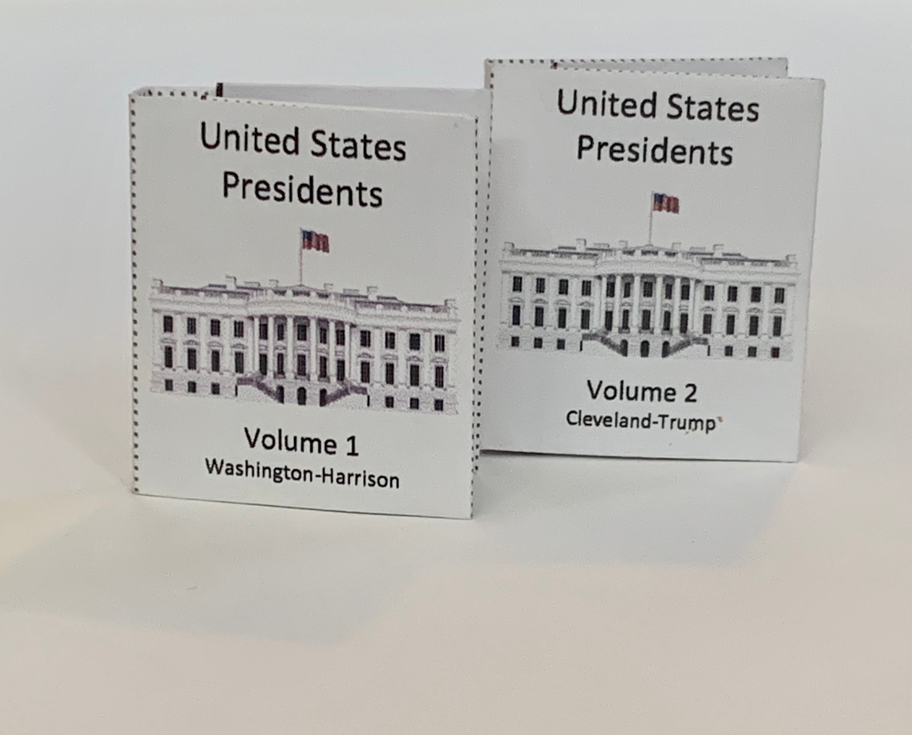 US Presidents Memory Review Tiny Books - Etsy