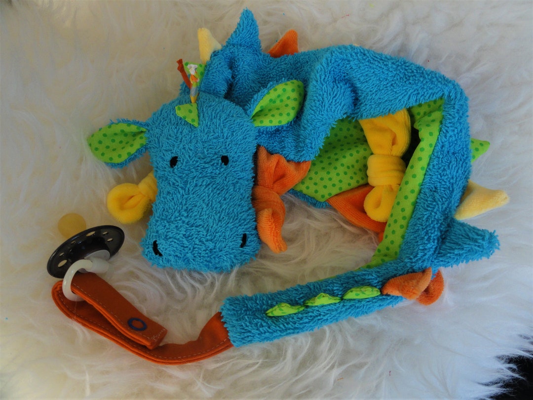 Cuddly Toy Pacifier Dragon Dragon Comforter Comforter Pacifier Toy - Etsy