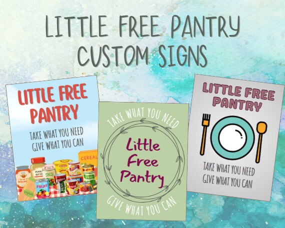 Food Pantry Signs