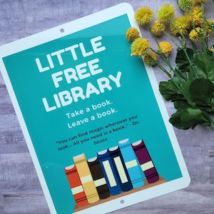 Little Free Library - Metal Signs - Custom Signs - Etsy