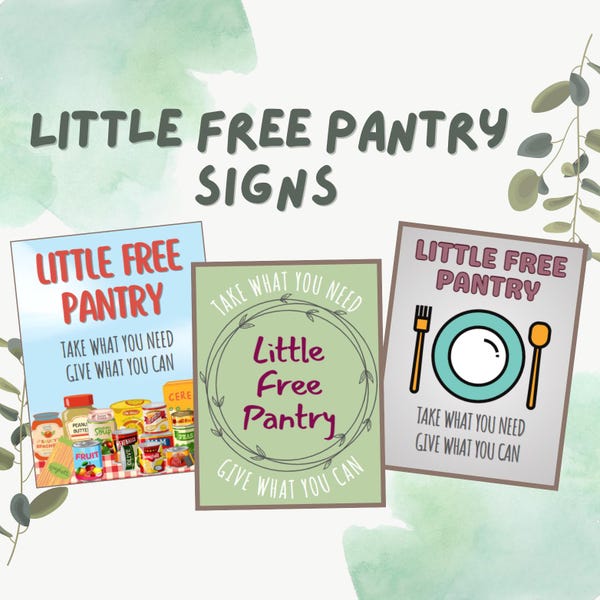 Food Donation Sign - Etsy
