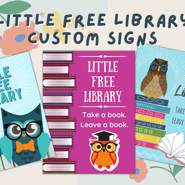 Little Free Library Sign - Etsy