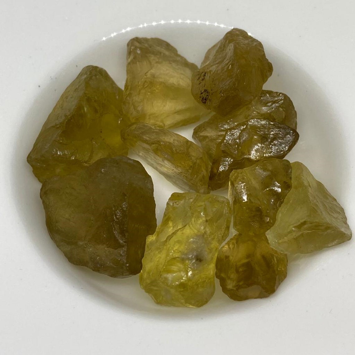 Lime Quartz Tiny Raw Crystals | Etsy