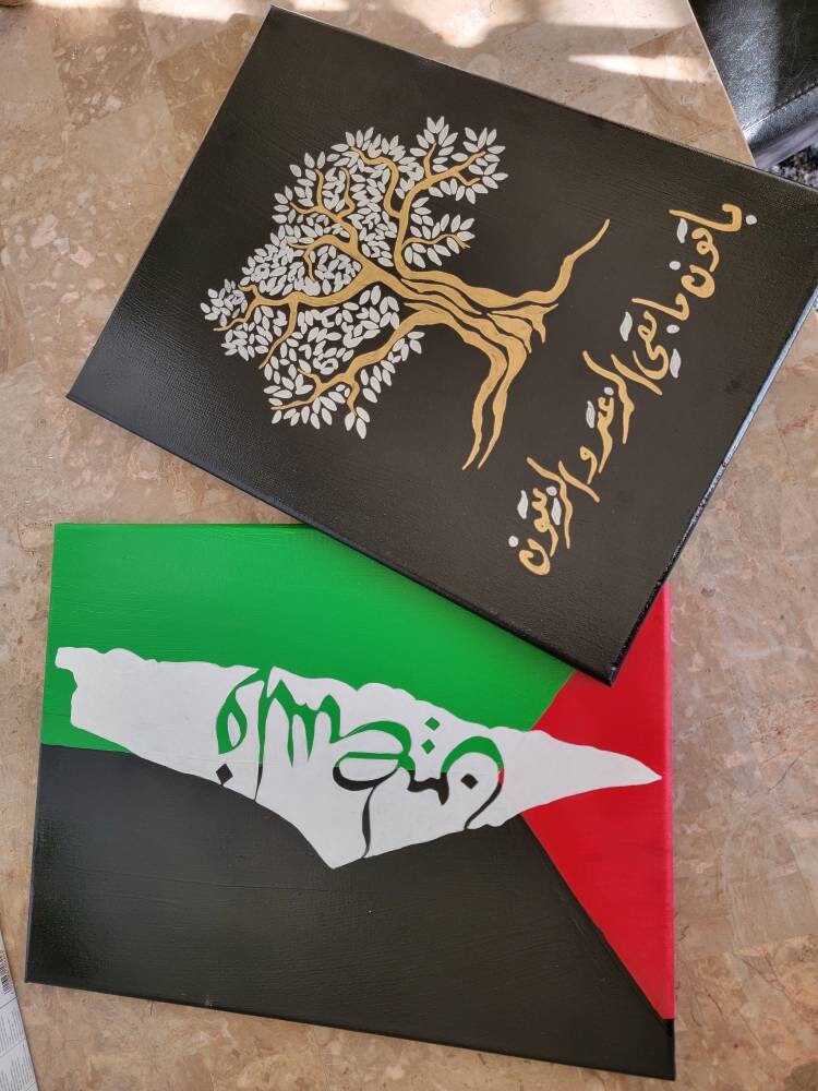 Handmade Palestine Flag/map Wall Art. - Etsy