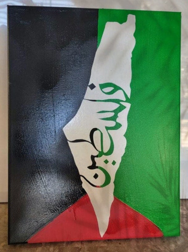 Handmade Palestine Flag/map Wall Art. - Etsy