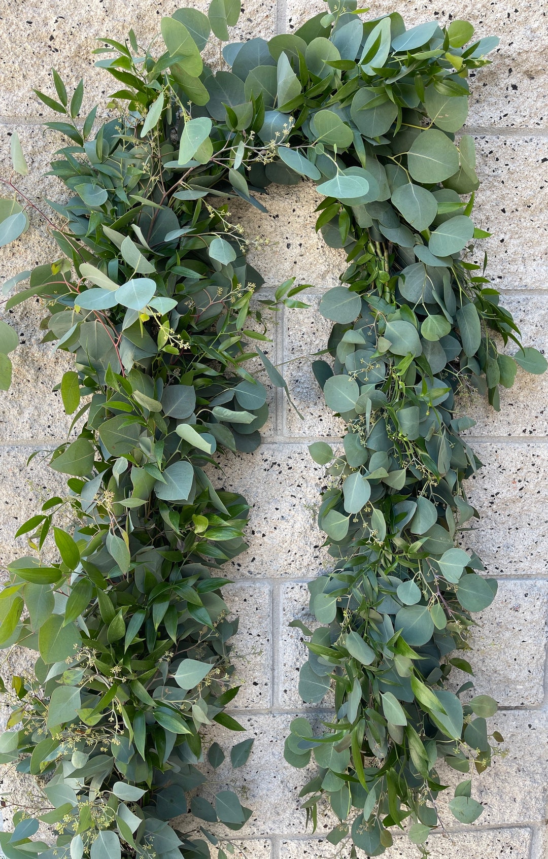 Fresh Eucalyptus & Italian Ruscus Garland: Natural Wedding Decor - Etsy
