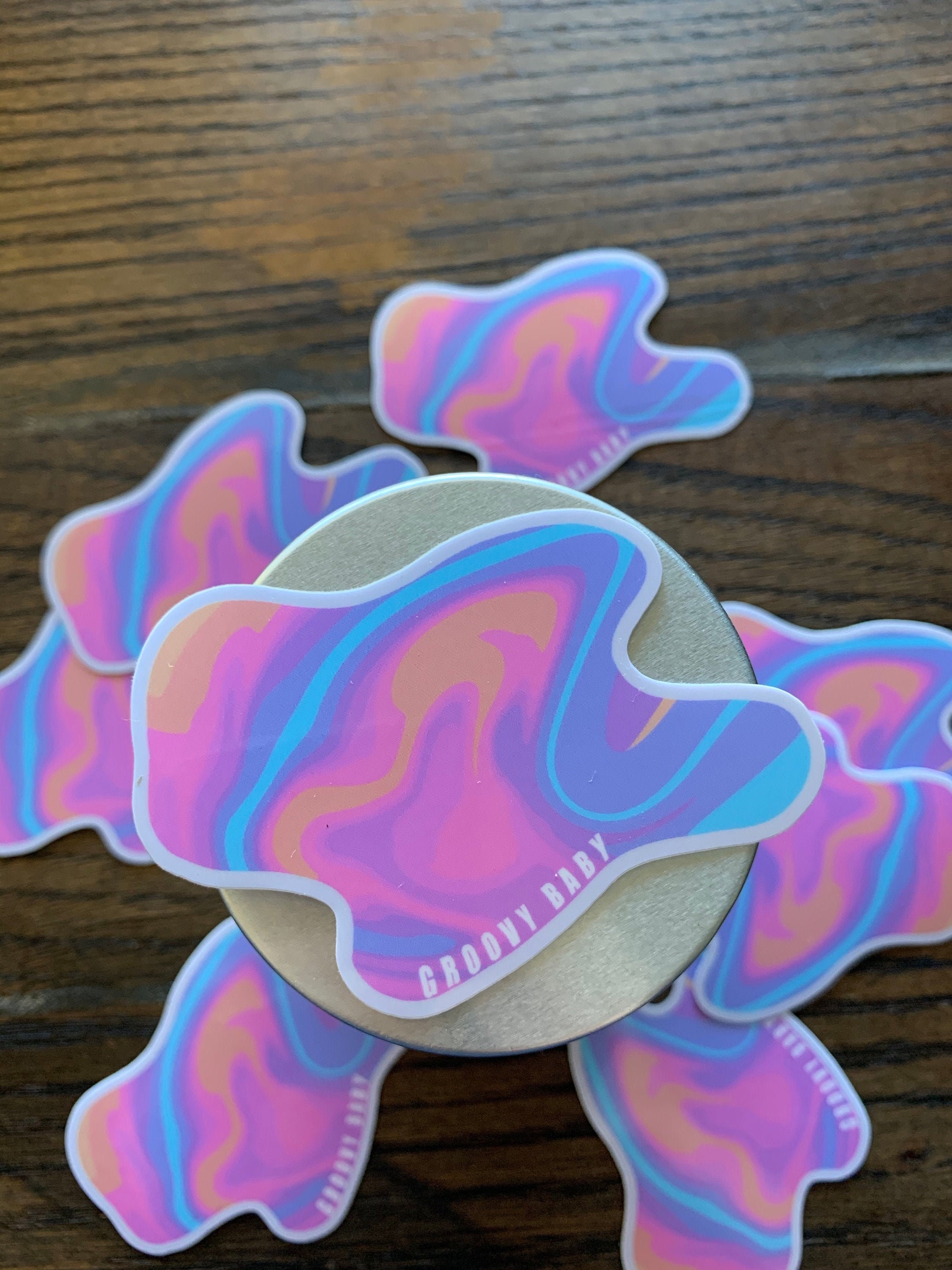 Groovy Baby Groovy Baby Sticker Rétro Rétro Sticker | Etsy