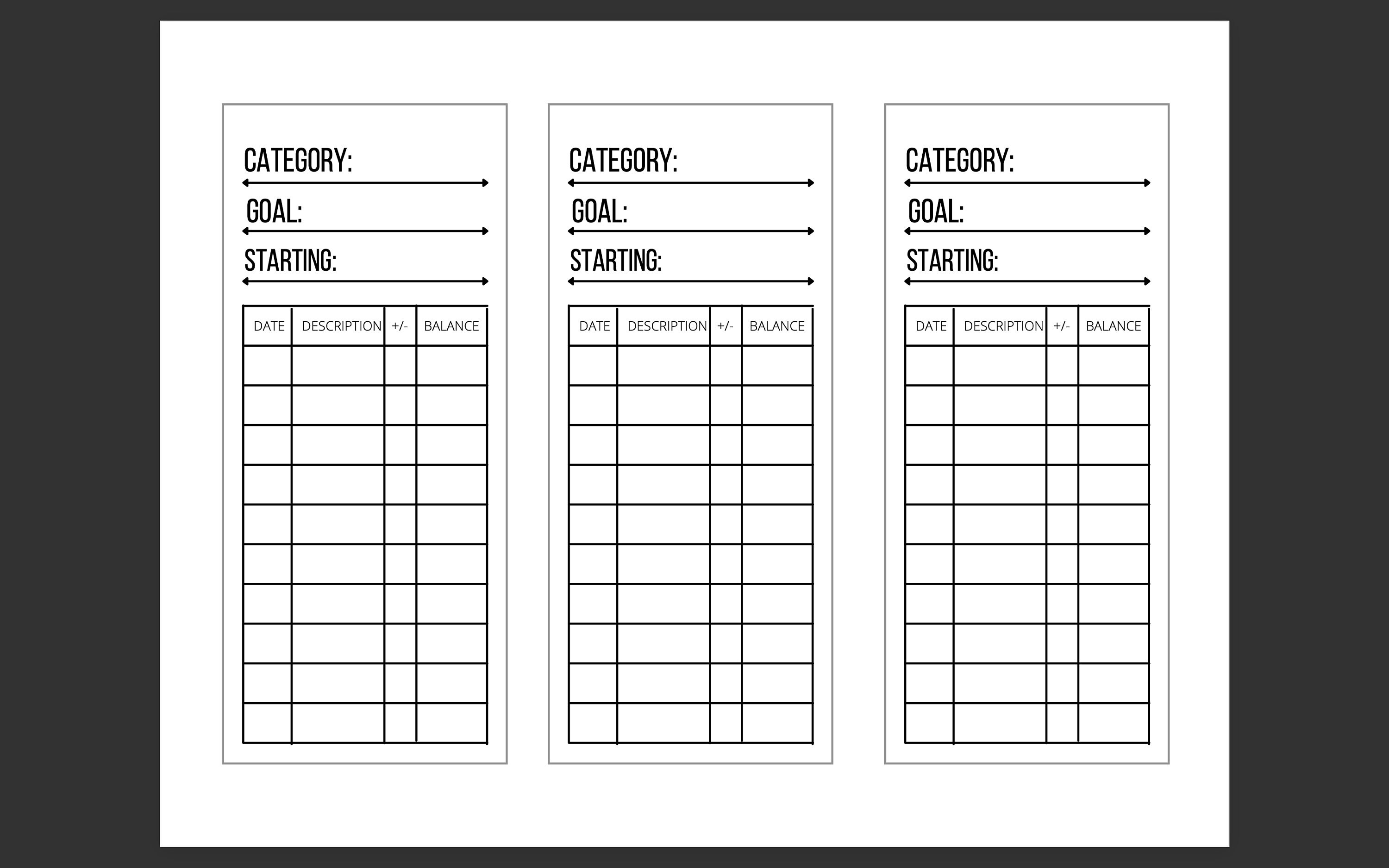 BINDER SLIP DOWNLOAD Cash Stuffing Slips Replacement Slips Download ...