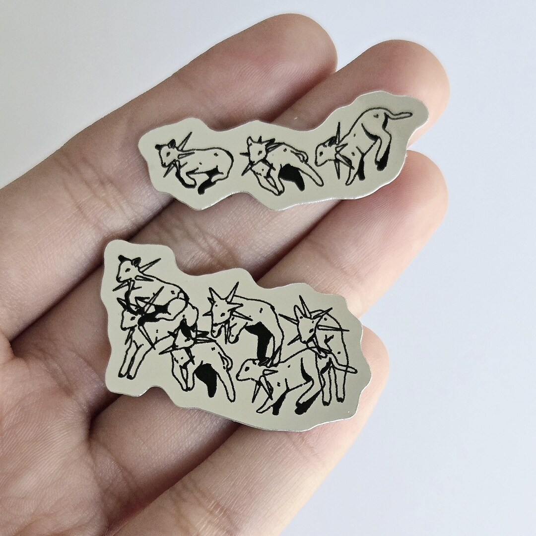 JUMPING SHEEP — Mirror Sticker - Etsy