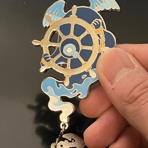 ANGEL SERIES: Sunken Angel-ocean Blue Enamel Pin - Etsy