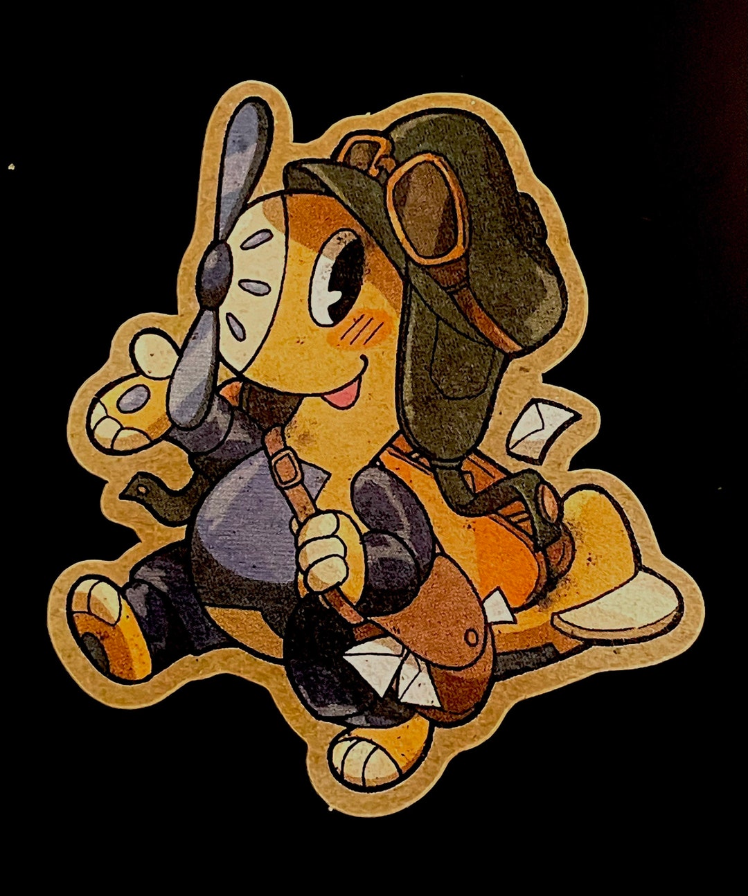 6 Cm Chibi Anthropomorphic Plane Sticker - Etsy