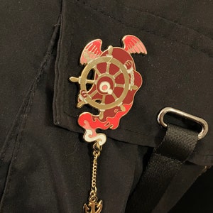 ANGEL SERIES: Sunken Angel-wine Red Enamel Pin - Etsy
