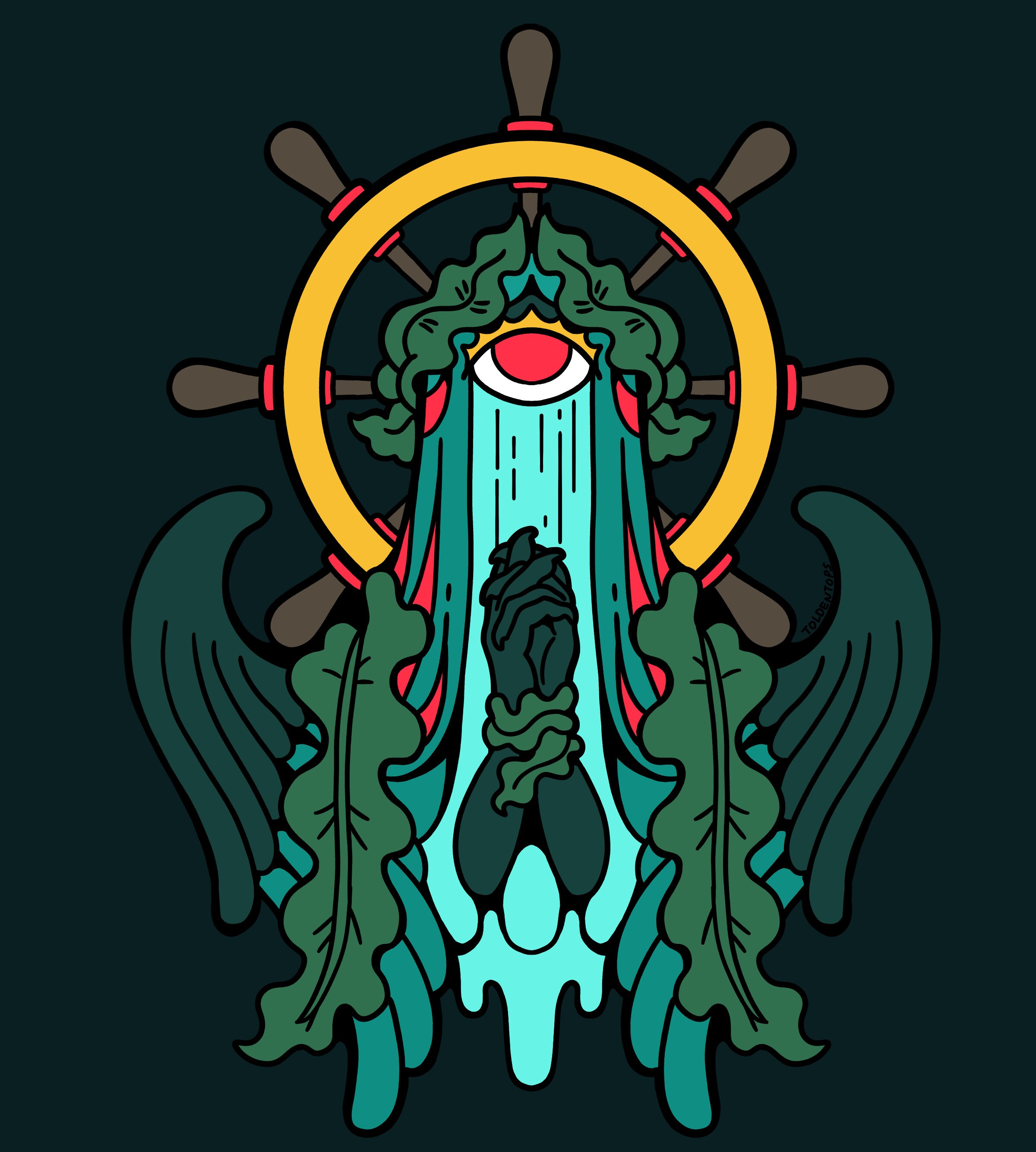 ANGEL SERIES: Drowned Guardian Enamel Pin - Etsy