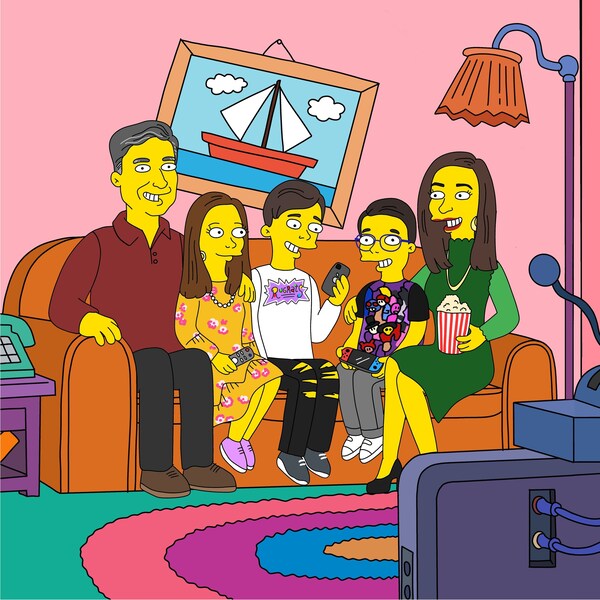 Simpsons Portrait - Etsy