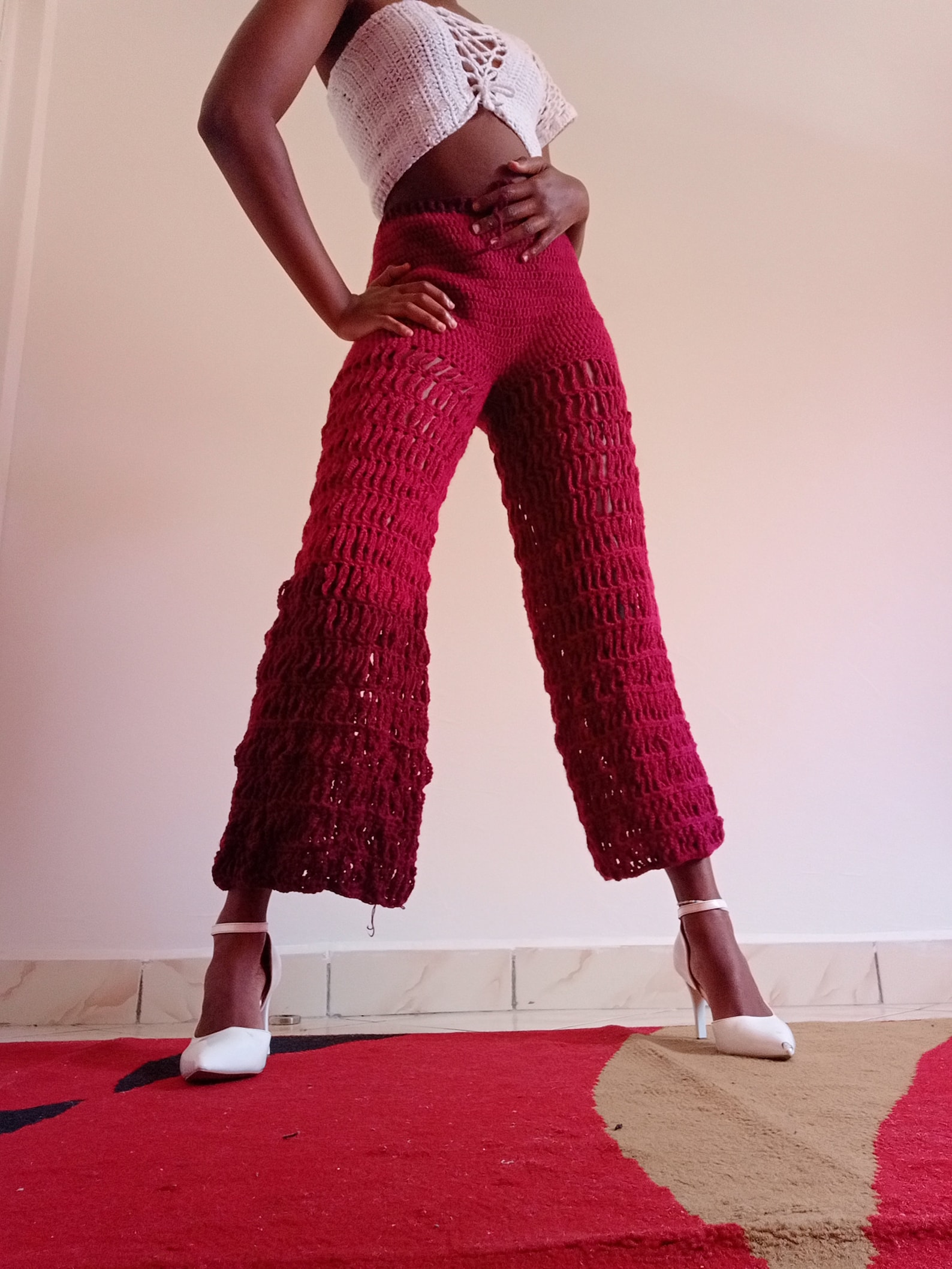 Crochet Trousers Pattern Crochet Mesh Trouser Crochet Pants - Etsy