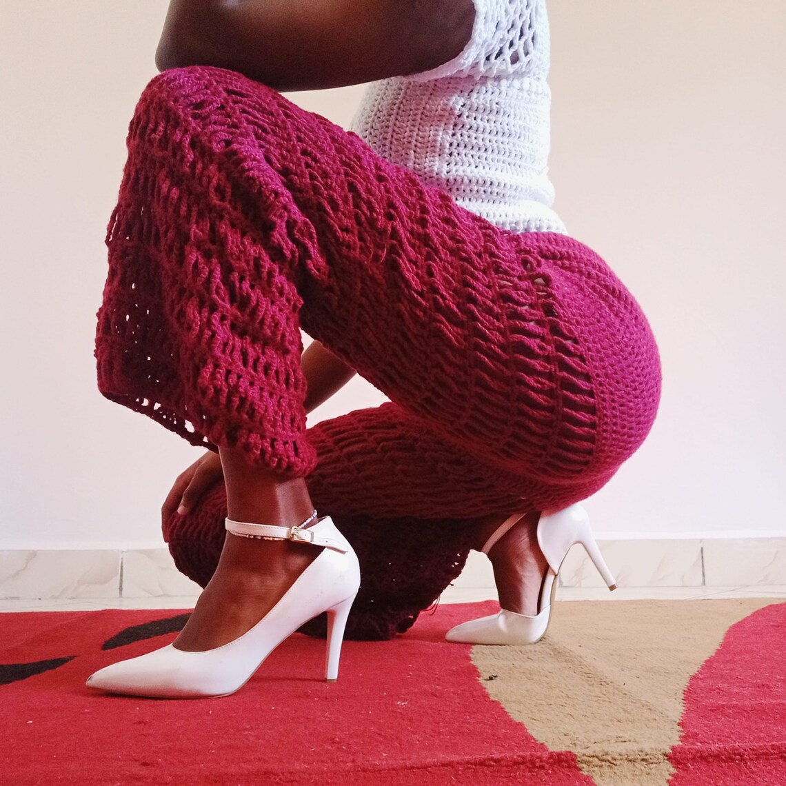 Crochet Trousers Pattern Crochet Mesh Trouser Crochet Pants - Etsy