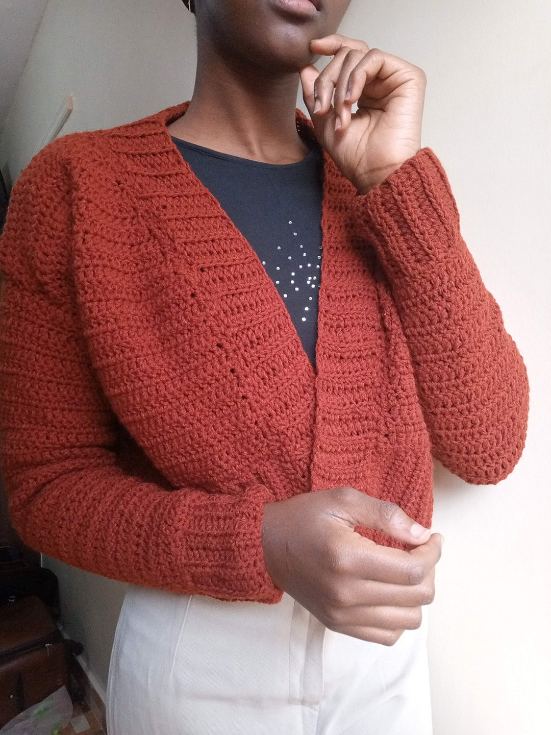 CROCHET BOMBER Jacket||easy Crochet Sweater Pattern, Crochet Cardigan ...