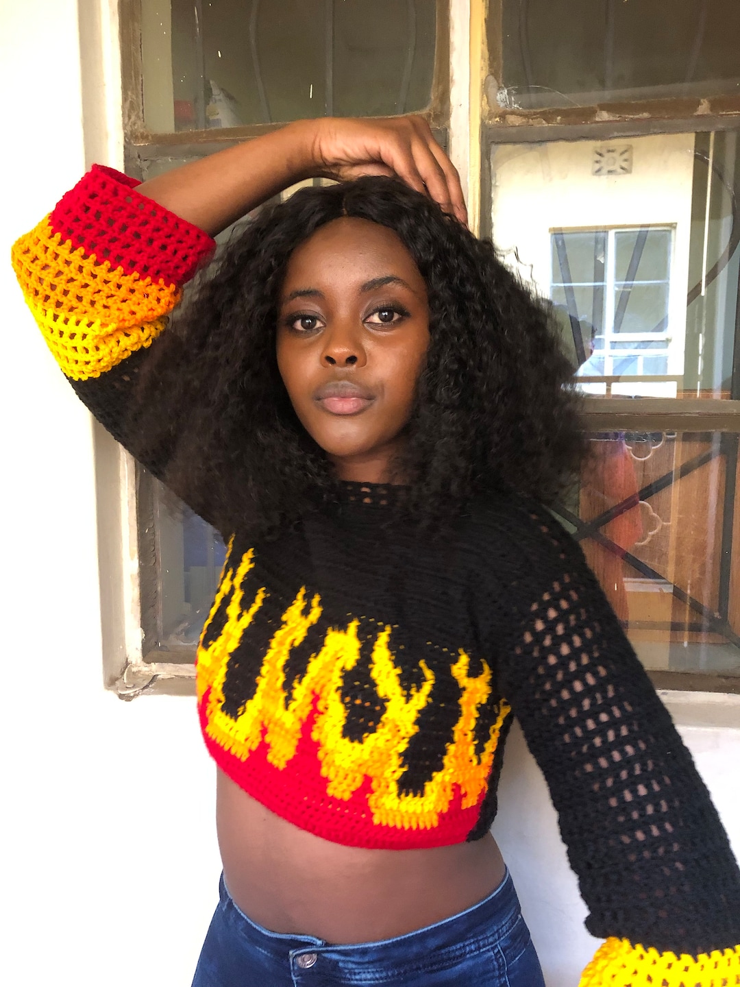 Flames Crochet Top Pattern,crochet Sweater Pattern,instant PDF Download ...