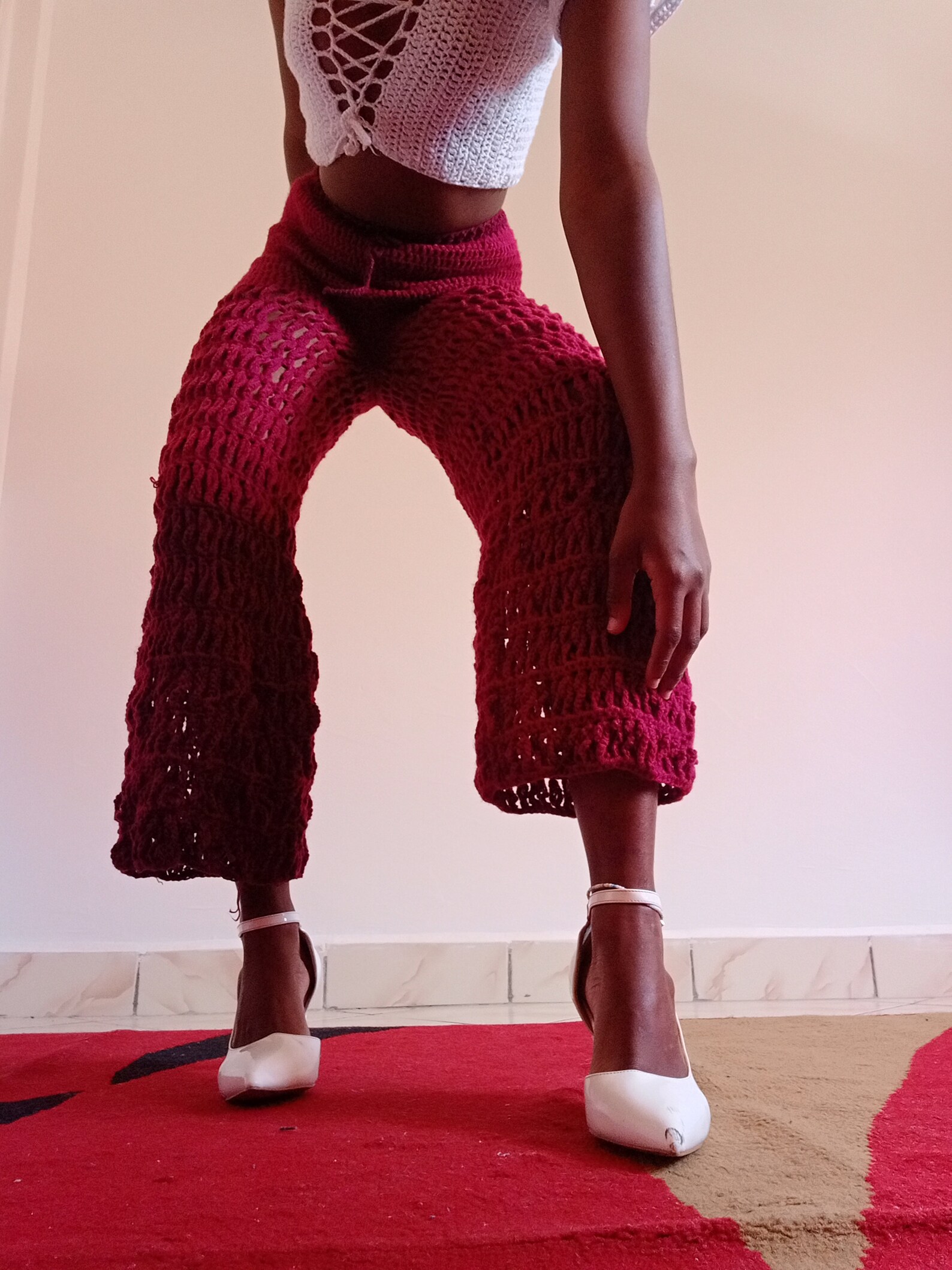 Crochet Trousers Pattern Crochet Mesh Trouser Crochet Pants - Etsy