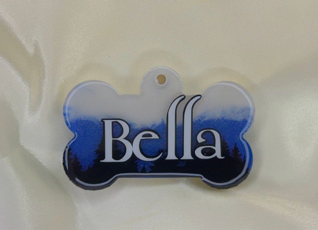 Twilight Dog Tag, Resin Dog Tag, Personalized Pet Tag, Pet ID, Custom ...