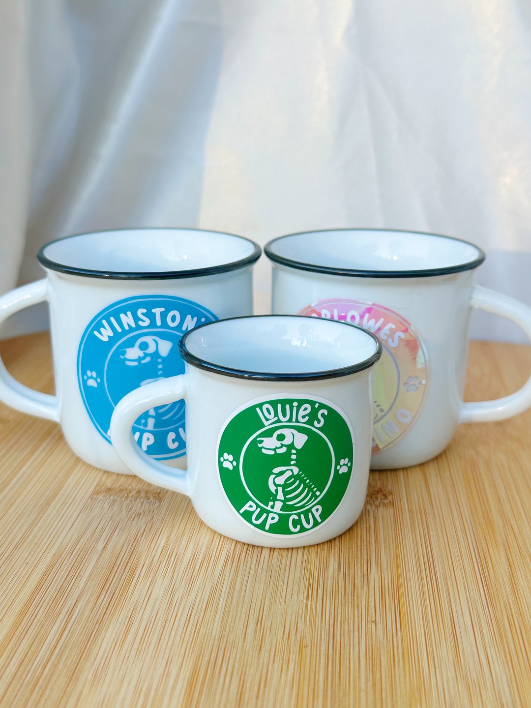 Custom Pup Cup, Puppuccino Mug, Personalized Pet Gift, Dog Starbucks ...