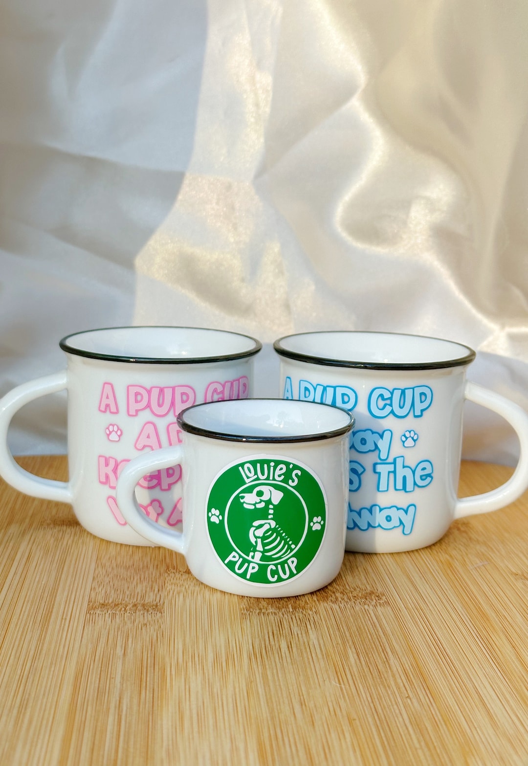 Custom Pup Cup, Puppuccino Mug, Personalized Pet Gift, Dog Starbucks ...