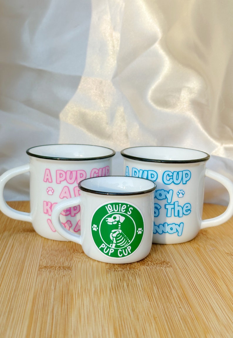 Custom Pup Cup, Puppuccino Mug, Personalized Pet Gift, Dog Starbucks ...