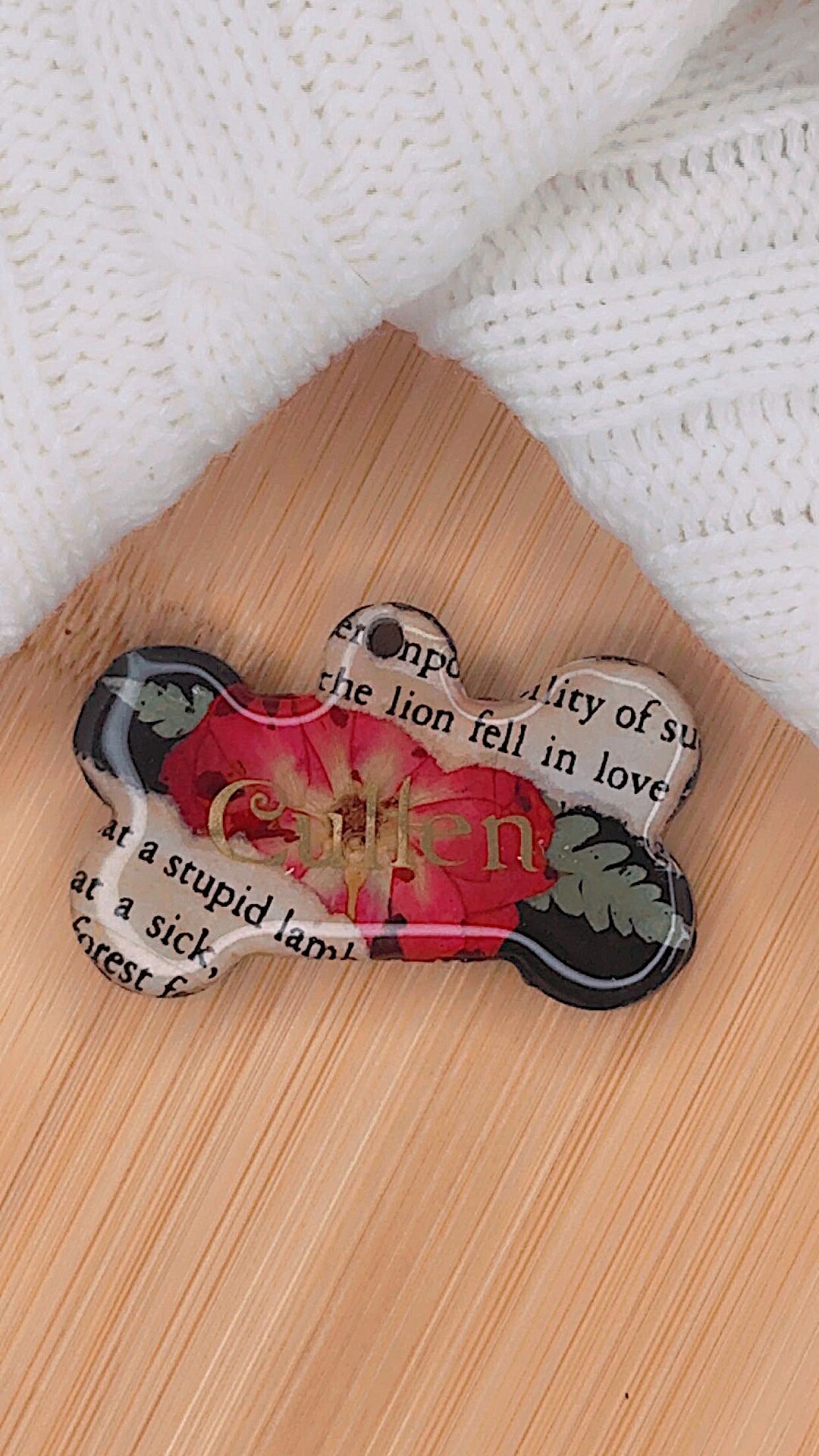 Twilight Dog Tag, Resin Dog Tag, Personalized Pet Tag, Pet ID, Custom ...