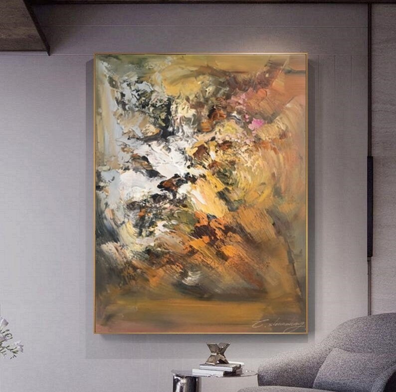 Large Original Oil Paintings Abstract Wall Art Hand | Etsy