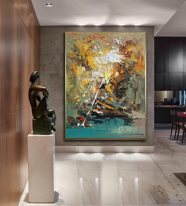 Colorful Painting Large Abstract Paintings Original Living - Etsy UK