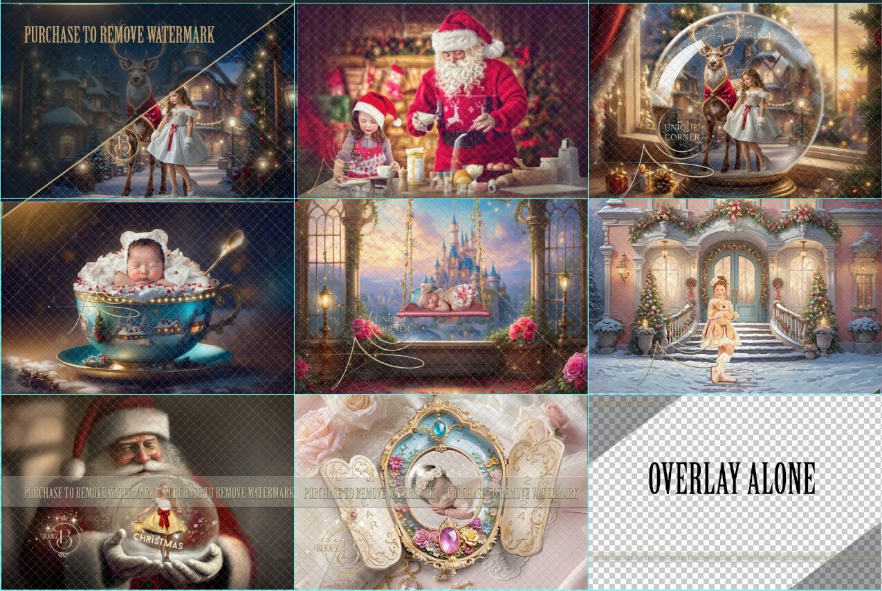 4 PACK WATERMARK OVERLAYS , Pattern Overlay, Protect Your Work Online ...