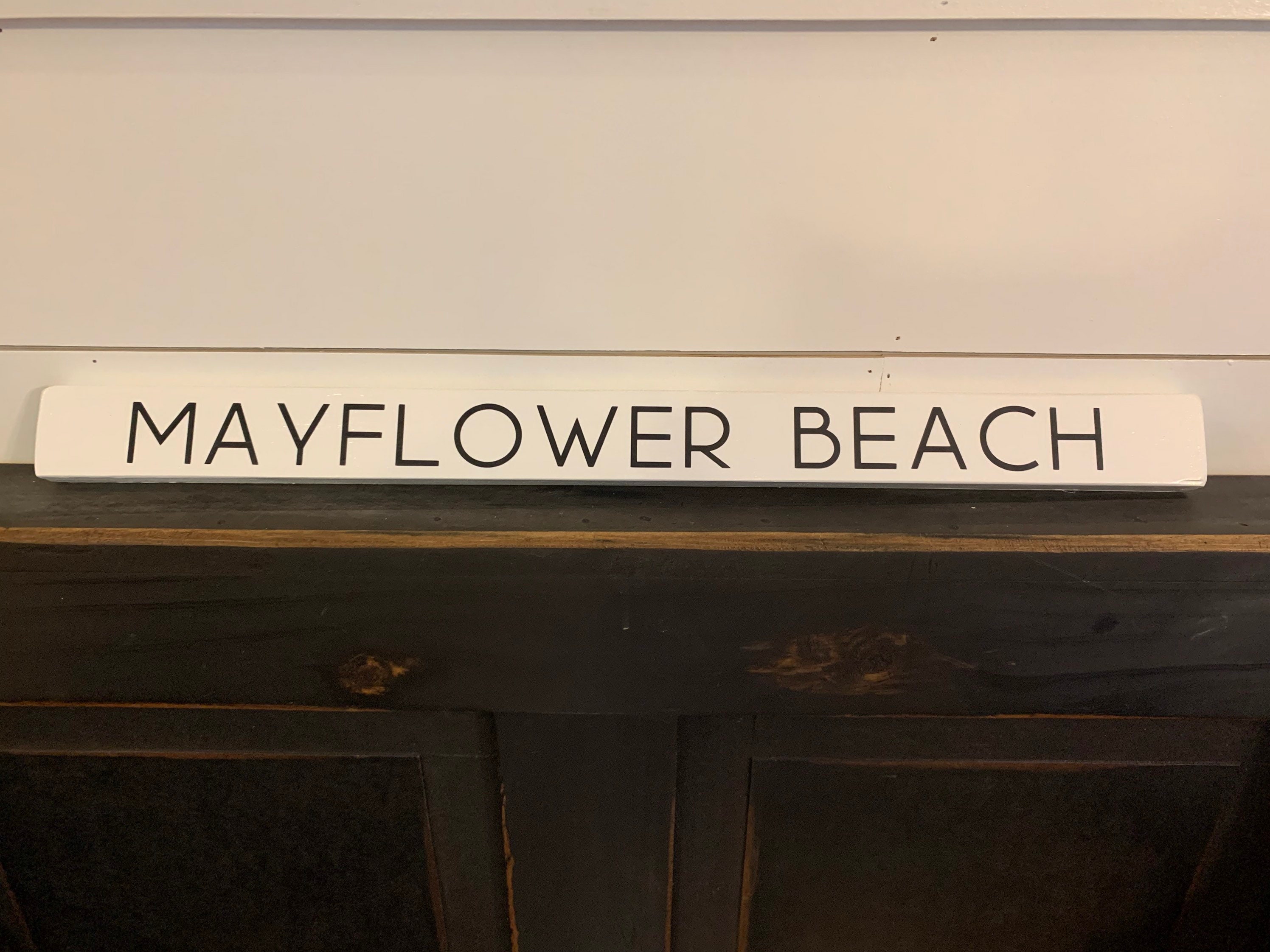 Wooden Mayflower Beach Sign - Etsy