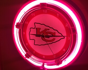 Kansas City Chiefs Clock - Etsy