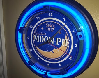 Blue Moon Neon Bar Sign - Etsy