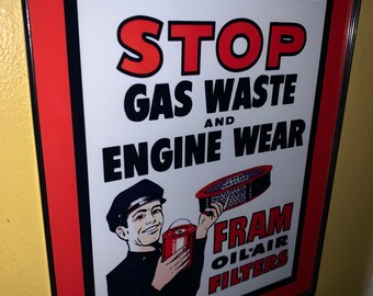 Fram Oil Filter Sign - Etsy