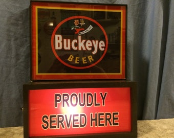 Buckeye Beer Sign - Etsy