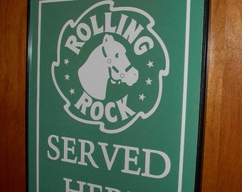 Rolling Rock Bar Sign - Etsy