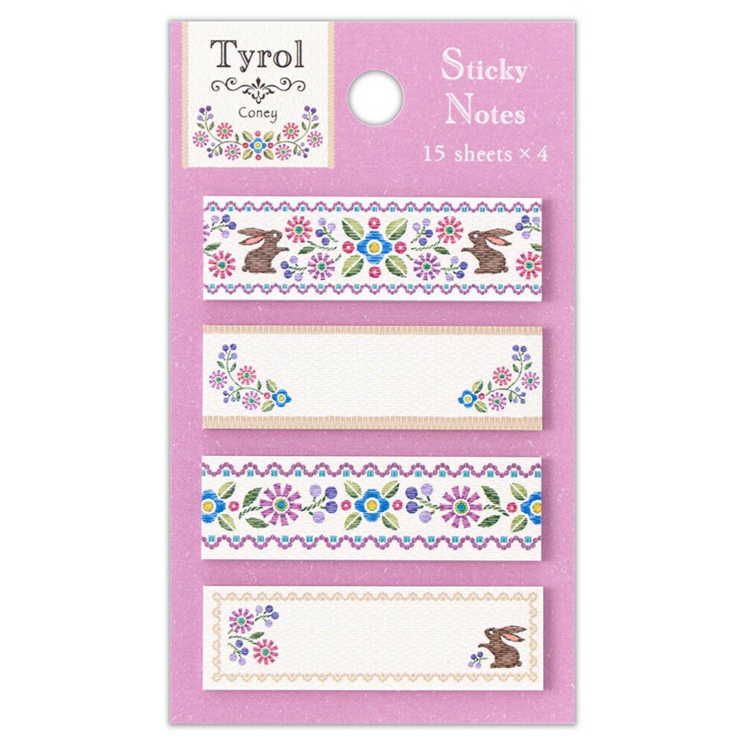 Tyrol Japanese Sticky Notes - Made in Japan - Japanese Stationary - Etsy