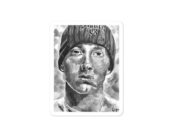 Hi My Name is Slim Shady Sticker, Eminem Stickers, Eminem Art, Eminem ...