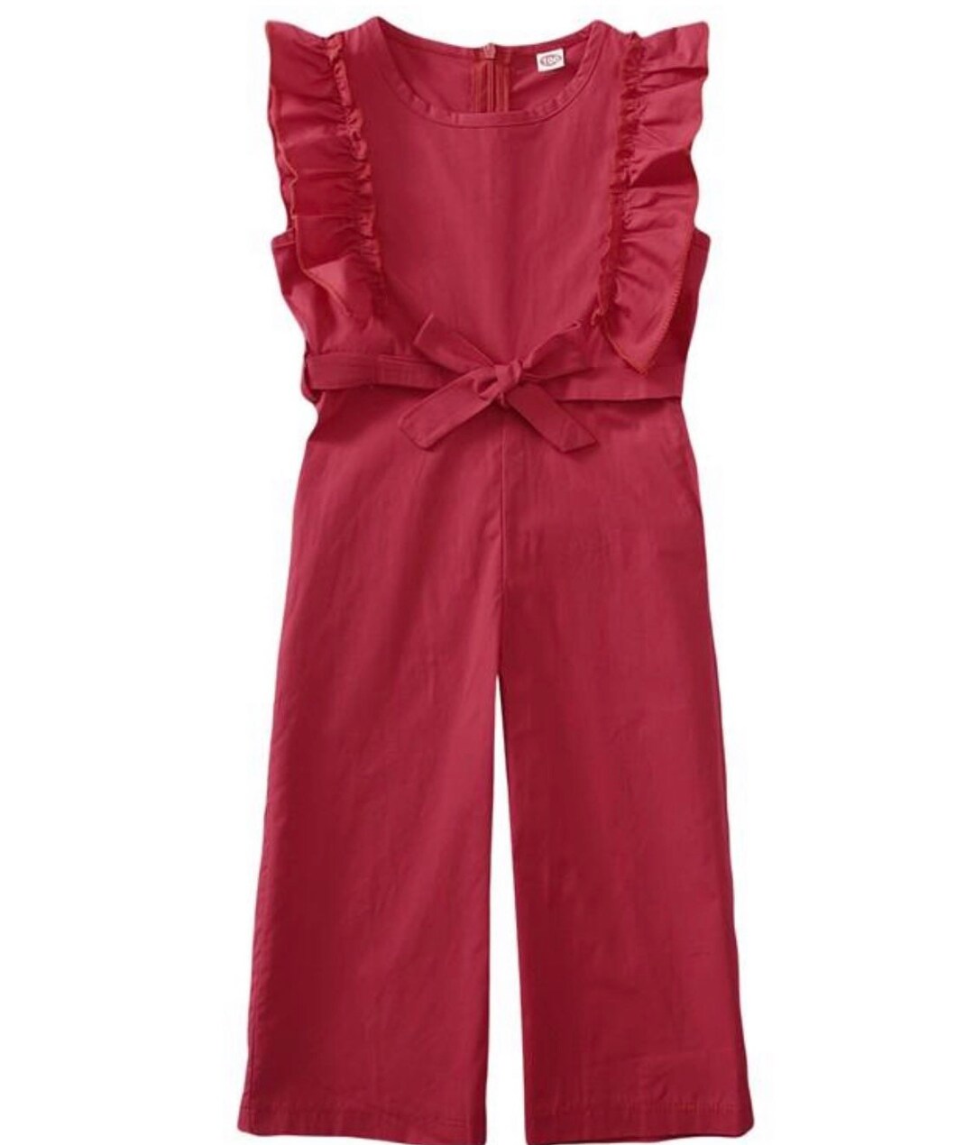 Ruffle Crimson Overalls - Etsy