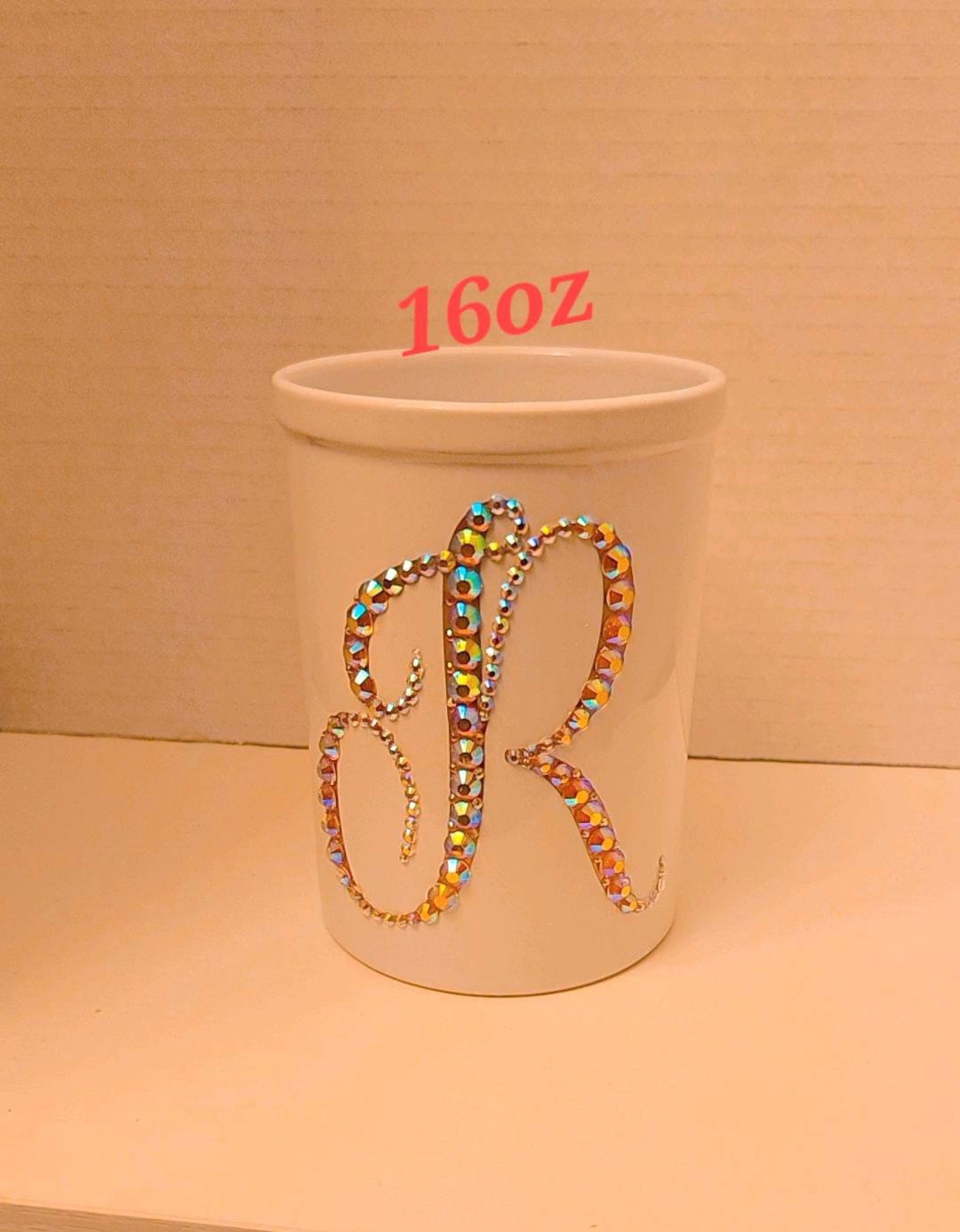 Monogram Initial Bling Mug Custom Bling Mug Custom Gift - Etsy